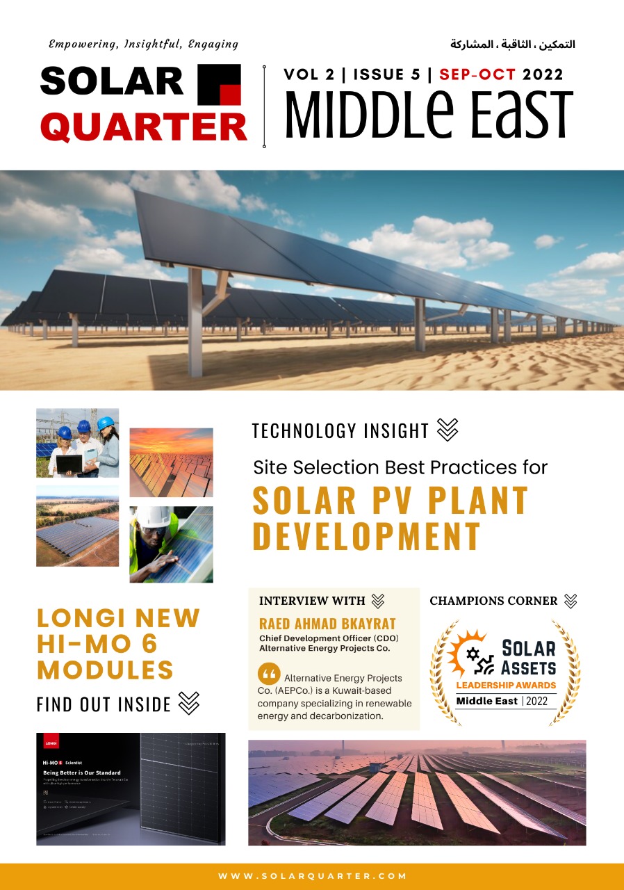 SolarQuarter Middle East Sept-Oct 2022 Issue - SolarQuarter