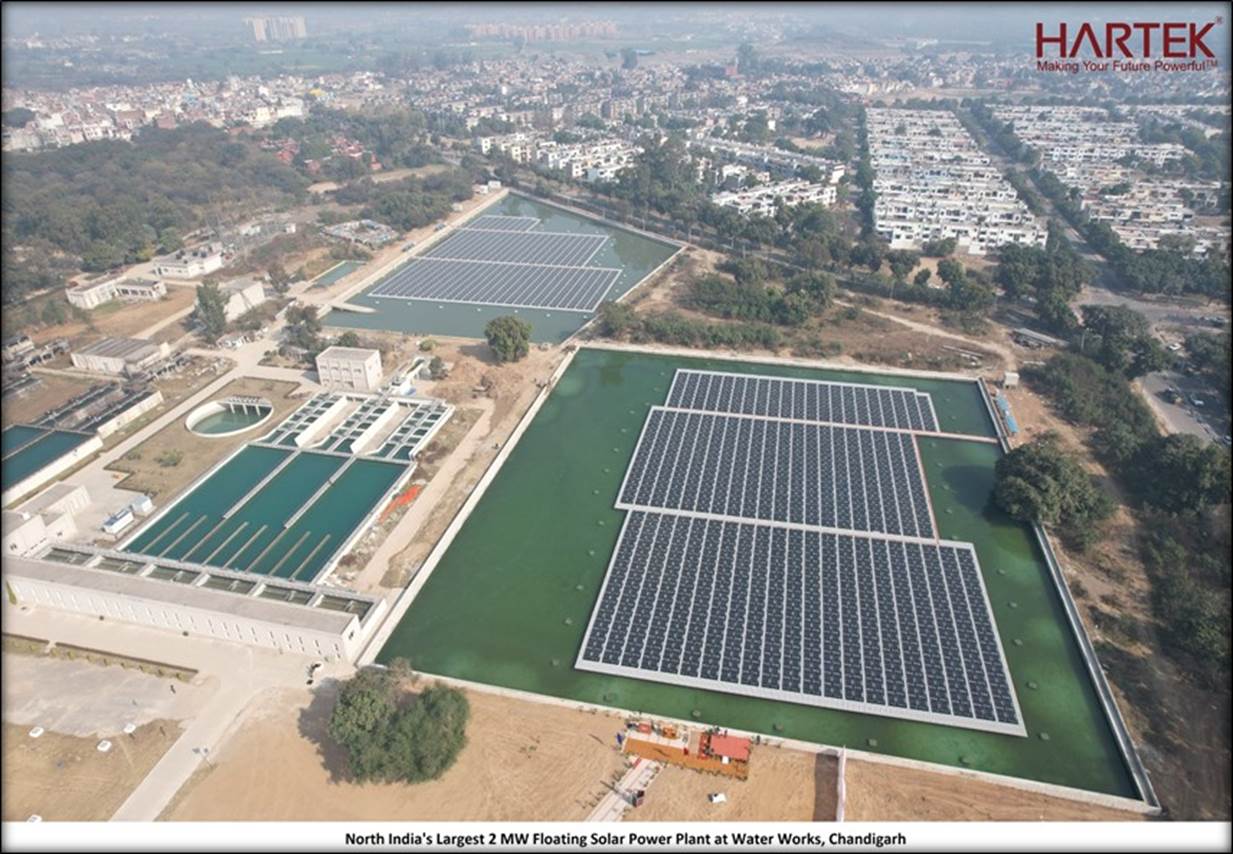 Hartek Solar Bags 22 MW Floating Solar Project from SJVN Green Energy ...