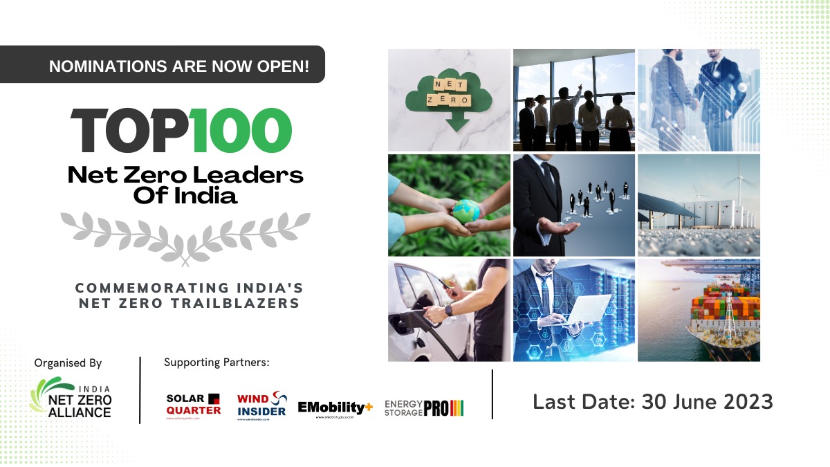 Top 100 Net Zero Leaders Of India - Commemorating India's Net Zero ...