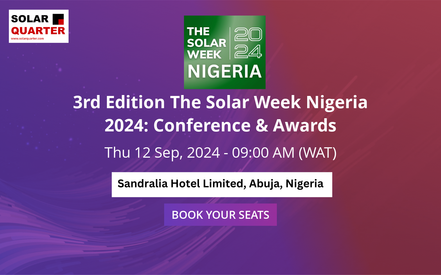3rd Edition The Solar Week Nigeria 2024: Conference & Awards - SolarQuarter