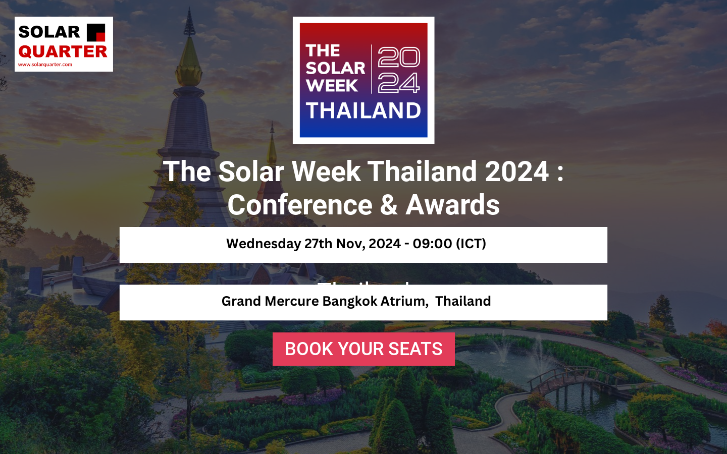 The Solar Week Thailand 2024 : Conference & Awards - SolarQuarter