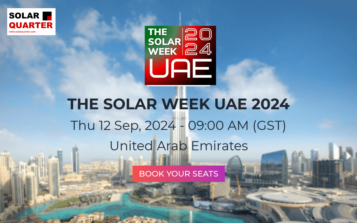 THE SOLAR WEEK UAE 2024 - SolarQuarter