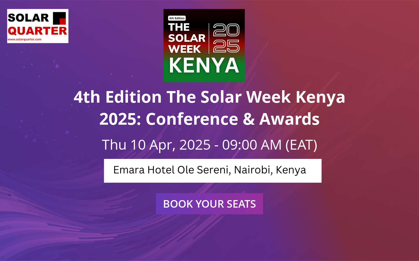 4th Edition The Solar Week Kenya 2025: Conference & Awards - SolarQuarter